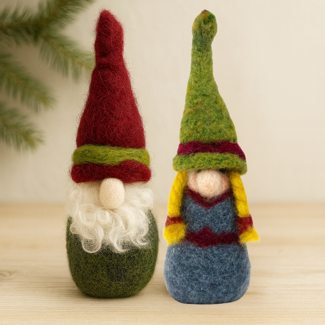 Tomten Gnome Needle Felting Kit for Class – Bella's Flock