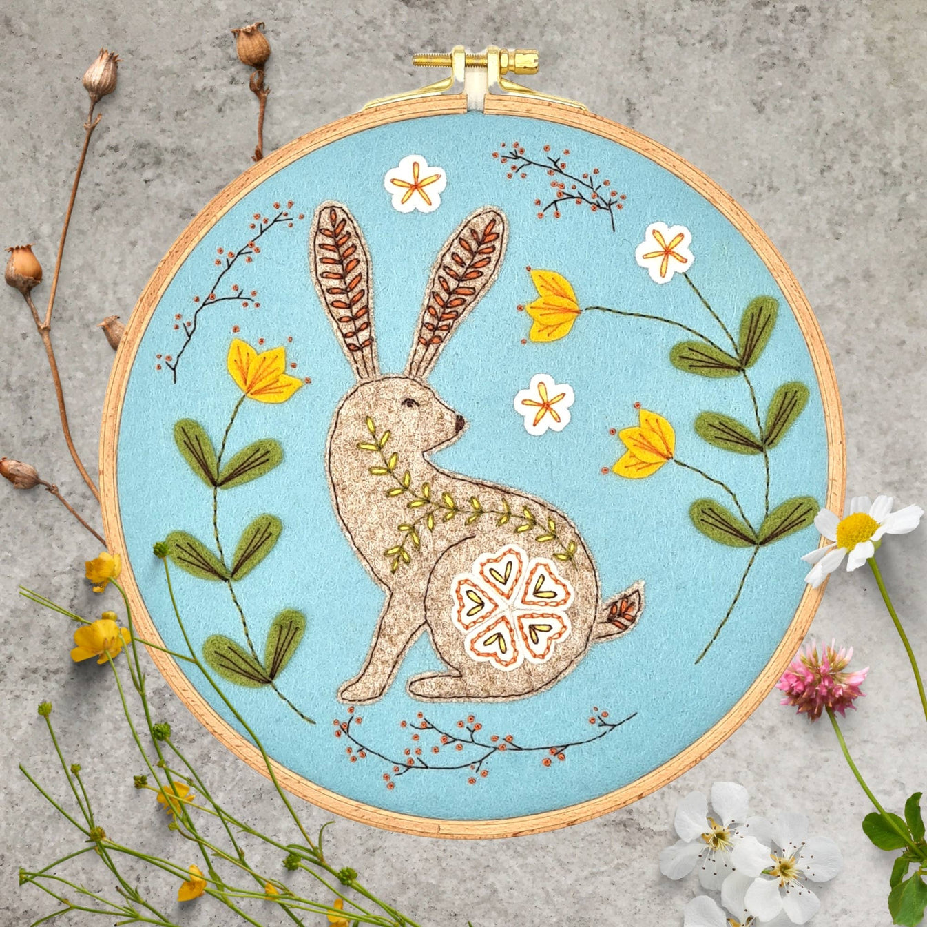🎀 Sale! Wild Hare Appliqué Hoop Craft Kit – Bella's Flock